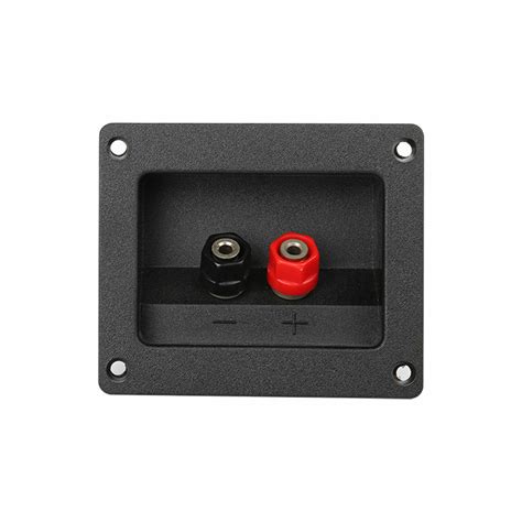 Yjtb AV ABS Gold Plated Binding Post Speaker Terminal Connector Round Speaker Terminal Box