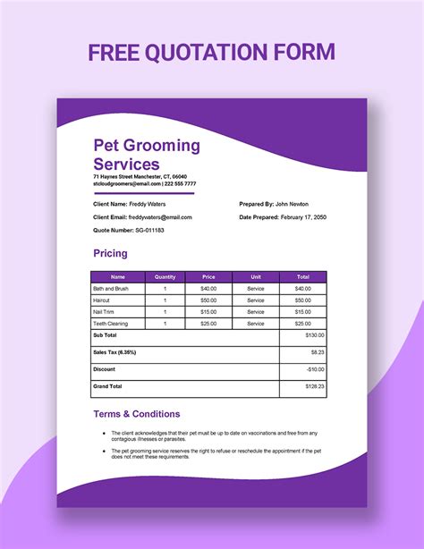 Free Price Quotation Templates To Edit Online And Print