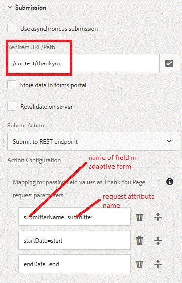 Submitting To Thank You Page Adobe Experience Manager