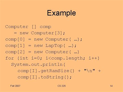 Inheritance And Class Hierarchies Chapter 3 Fall 2007