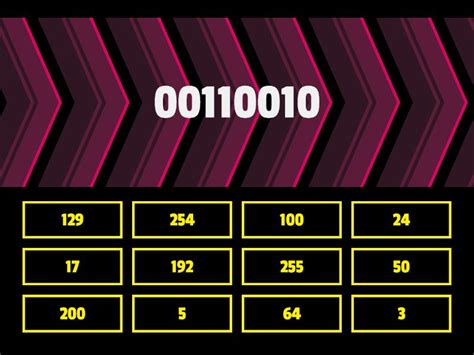 Binary Conversion Find The Match