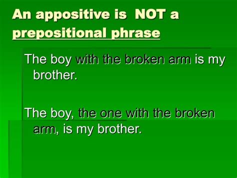 Appositives And Appositive Phrases Pptppt