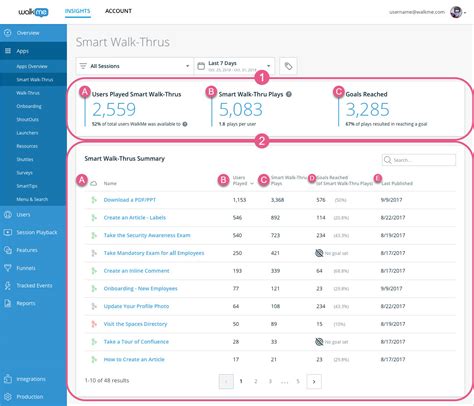 Understanding The Insights Apps Pages WalkMe Support