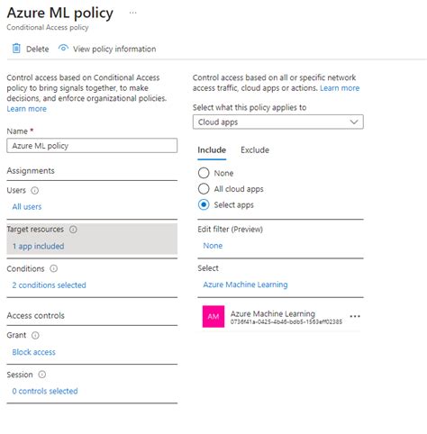 Azure Machine Learning Secure Access Using Conditional Access Microsoft Qanda
