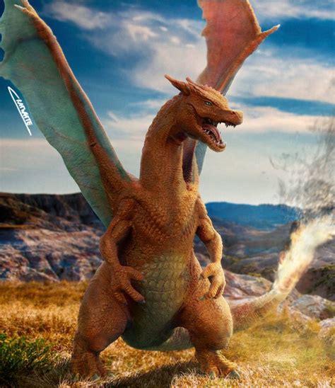 Realistic Charizard By Chenks R Pokemon Realista Pokemon En La