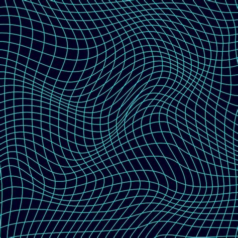 Premium Vector Abstract Distorted Wireframe Wave Vector Curve Surface Background Technology