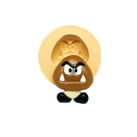 Molde De Silicone Super Mario Bros Goomba Shopee Brasil