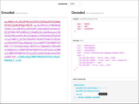 Screenshot From Showing The Token Generated With Example Download Scientific