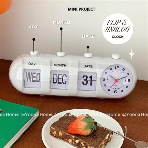Mini Project นาฬิกา Analogflip Clock พร้อมส่ง Miniproject Thaipick