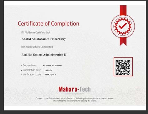 Khaled Elsharkawy On Linkedin Redhat Linux Systemadministration Certification