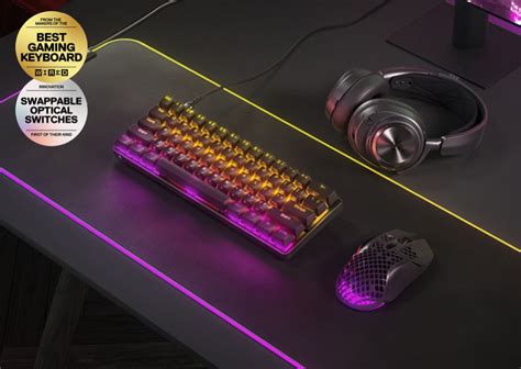 Steelseries Apex 9 Mini Ssk64838 İng Q Uk Optipoint Optik Switch Rgb