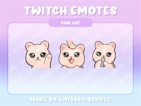 FREE Pink Cat Emotes Jenny S Ko Fi Shop
