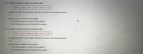 Solved A Compute The Upper And Lower Control Limits If