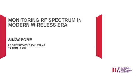 MONITORING RF SPECTRUM IN MODERN WIRELESS ERA SINGAPORE