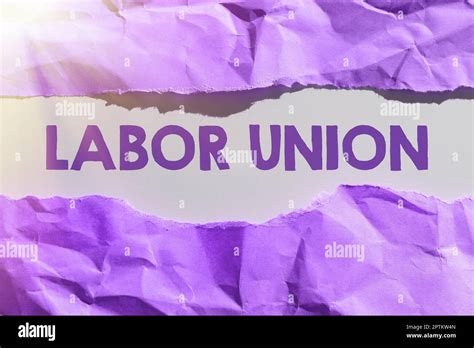 Conceptual Display Labor Union Business Approach Rules Relating To