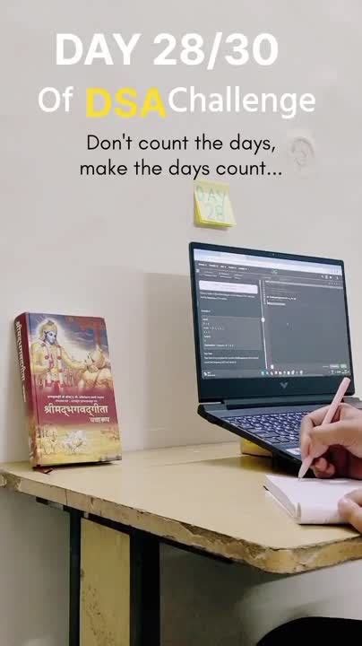 Ashish Kumar On Linkedin Day 2830 Of 30 Days Dsa Challenge ️ Code