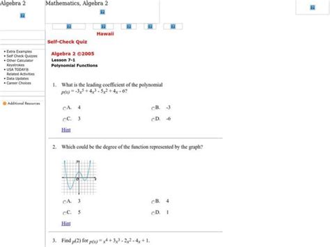 Polynomial Functions Lesson Plans And Worksheets Lesson Planet