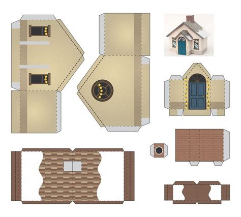 Church Cut Out Template In 2025 Paper City Printable Paper House