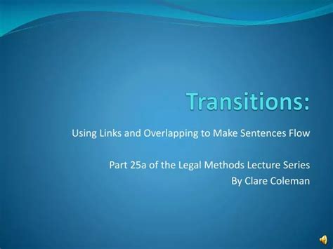 Ppt Transitions Powerpoint Presentation Free Download Id4965684
