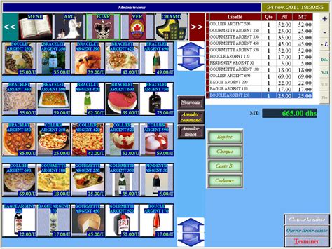 Point Of Sale POS Screen Design Langage Delphi
