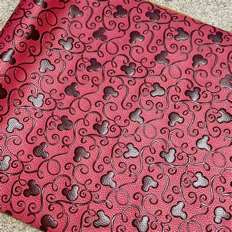 Brick Red Two Tone Mouse Swirl Pebble Texture Embossed Vinyl Purple Dragon Fabrics