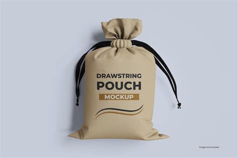 Premium Psd Drawstring Pouch Mockup Premium Psd Drawstring Pouch Mockup