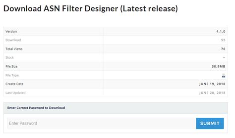 Installation Help Asn Filter Designer Asn Home