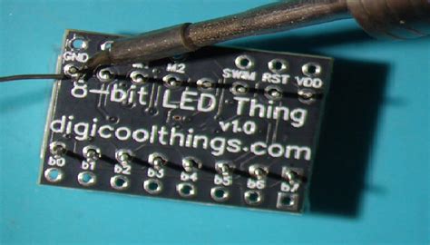 Bit LED Thing Kitset Assembly Guide Tips Digicool Things