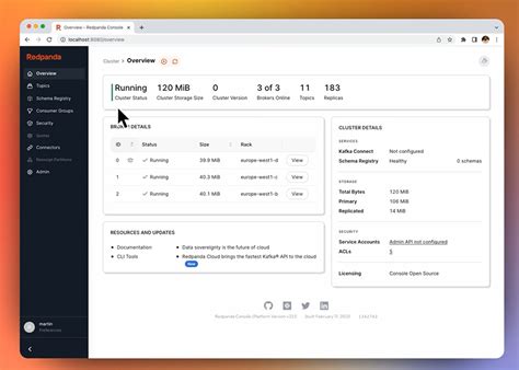 Websoft9 Redpanda Console