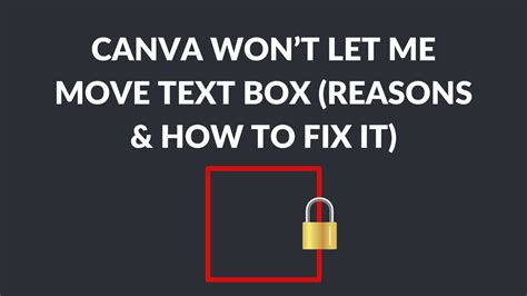 Canva Wont Let Me Move Text Box Reasons And How To Fix It Template Fonts