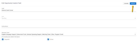 Opportunity Custom Fields Foundant Technologies