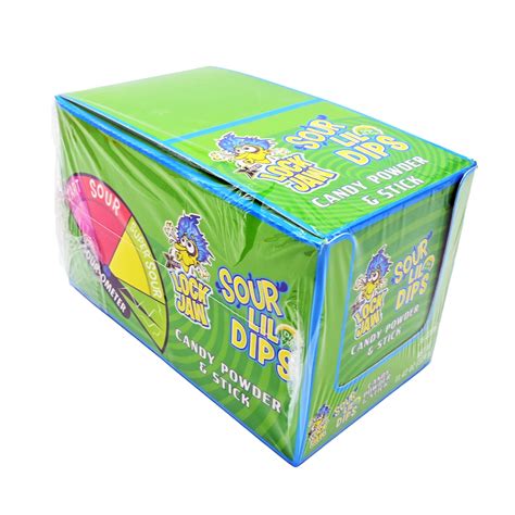 Kokos Lock Jaw Sour Candy Powder And Stick 36ct Box