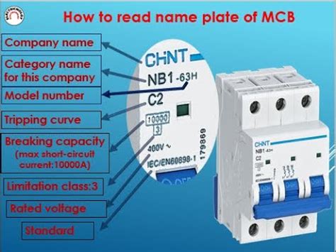 How To Read Name Plate Of MCB YouTube