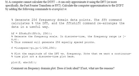 An Ideal Lowpass Discrete Time Filter With Cutoff Chegg