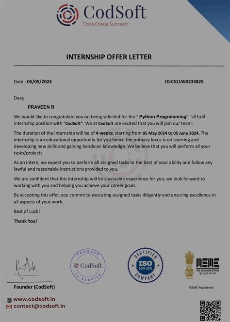 Praveen R On Linkedin Pythonprogramming Codsoft Internship
