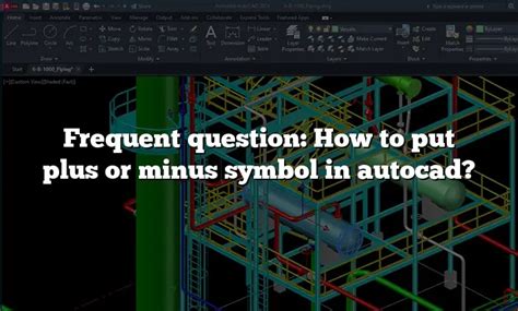 Frequent Question How To Put Plus Or Minus Symbol In Autocad Caddikt