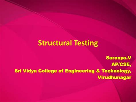 Structural Testing Pptx