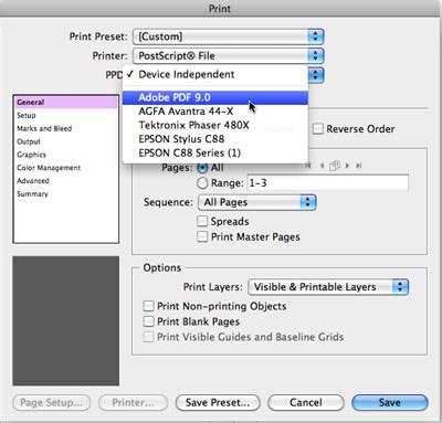 Creating PostScript Files In Snow Leopard For Older Print Workflows CreativePro Network
