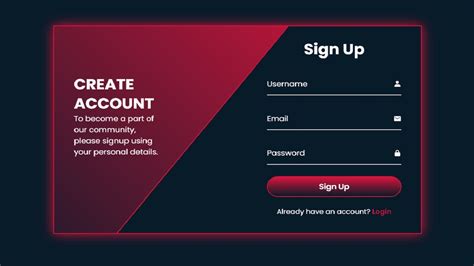 How To Make Login And Registration Form In Html Css And Javascript Step By Step Tutorial