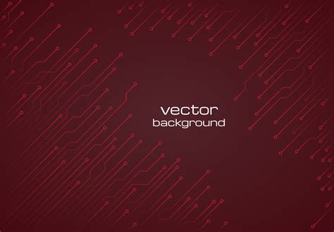 abstract technological dark red background with elements of the