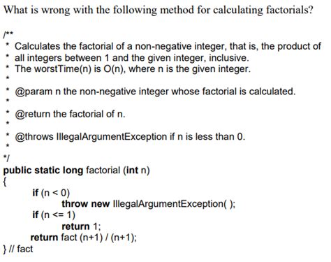 Solved What Is Wrong With The Following Method For Chegg