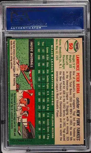 The Best 1954 Topps Baseball Cards Highest Selling Prices