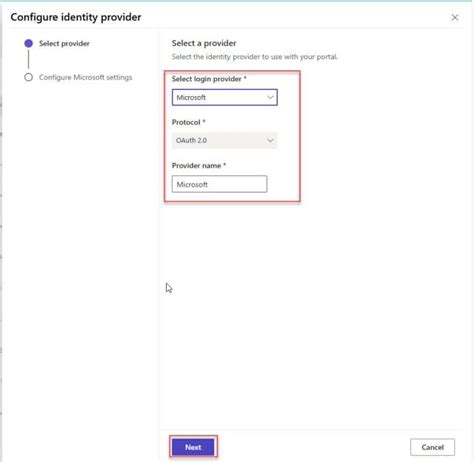 Set Up Microsoft Identity Provider Authentication Power Pages