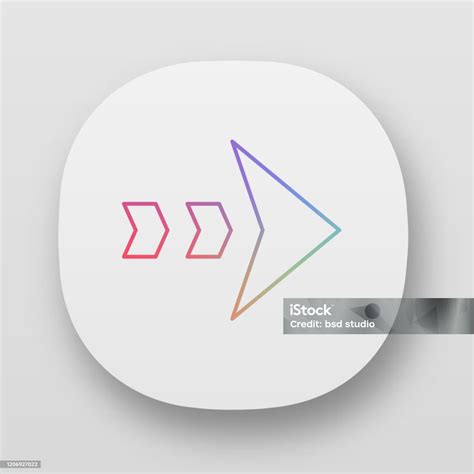 파선 화살표 응용 프로그램 아이콘입니다 오른쪽 시프트 방향을 보여주는 화살촉 오른쪽 화살표입니다 탐색 포인터 표시기 다음 Ui Ux 사용자 인터페이스 웹 또는 모바일 응용