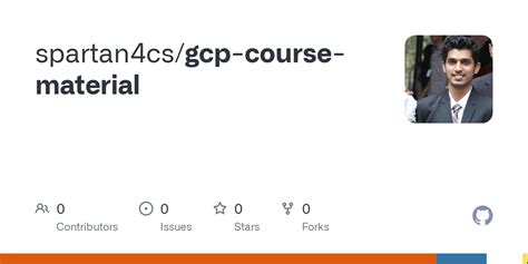Github Spartan4cs Gcp Course Material