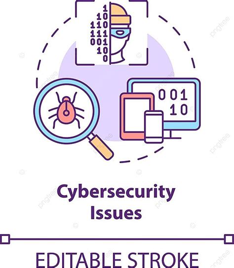 Cybersecurity Issue Concept Icon Ransomware Drawing Problem Vector Ransomware Drawing Problem