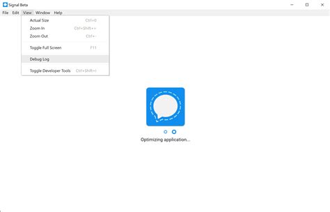 Bug Signal Stuck On Optimizing Application 1150 Beta7 · Issue