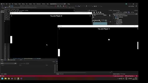 Multiplayer Pong Game Written In C And Gdi Youtube