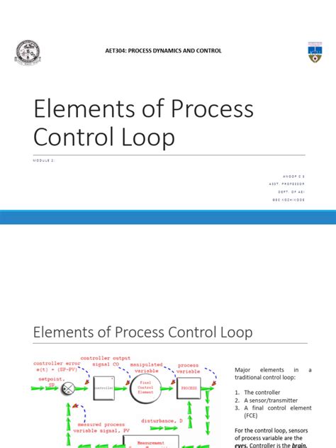 Aet304 Pdc Mod2 Elements Of Process Control Loop Pdf
