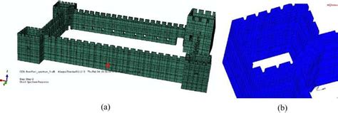 A The Mesh Of Finite Elements Model 1 And B Detail Of Finite Download Scientific Diagram